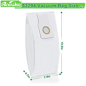 Anewise 53294 Type O Elite Vacuum Bags for Kenmore 5068 50105 Progressive 20-50690 53294 BU1017 31140 31150, 8 Packs Style O HEPA Cloth Upright Vacuum Bag
