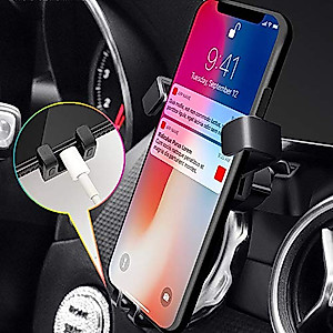 ITrims Car Accessories Dashboard Mount Mount Cell Phone Holder Adjustable Car Phone Holder for Mercedes-Benz GLA-Class X156 2015-2019 / CLA-Class C117/ A-Class W176 2013-2018 (Black)