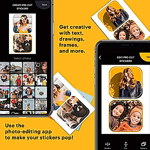 Kodak 2”x3” Premium Zink Pre-Cut Sticker Photo Paper (30 Sheets) Compatible with All Kodak 2x3” Instant Print Products – Except Printomatic
