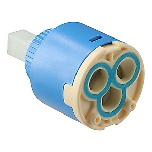 iuniq Ceramic Faucet Cartridge Replacement,Diameter 35mm Universal Blue Cartridge Water Mixer Tap Inner Control Kitchen And Bathroom Waterfall Faucet Valve Single Handle Basin Shower Faucet Parts