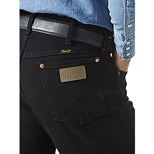 Wrangler Men's Cowboy Cut Active Flex Original Fit Jean, Black, 36W x 34L