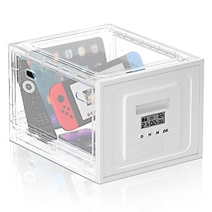 Time Lock Box for Medication, Phone Jail Lock Box with Timer, Timed Locking Container for Snacks Kitchen Food Safe