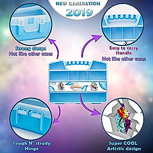 ASH BRAND Super Durable Carrying Case - Battle Spinners Toys Organizer | Blade Storage Box (Hurricane)