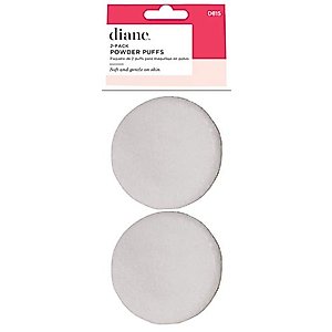 Diane D815 Makeup Cosmetic Puffs for Compacts, Pressed Powders, Setting Powders - 2 Count (Pack of 1)