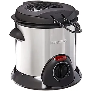 Presto 05470 Stainless Steel Electric Deep Fryer, Silver