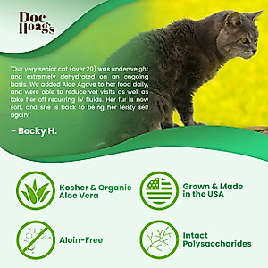 Doc Hoag’s Aloe Vera + Agave Natural Holistic Dog Supplements for Hair & Weight Loss - Also for Puppies, Cats & Other Small Animals by Original Udder Balm