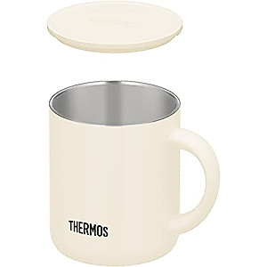 Thermos JDG-451C MWH Vacuum Insulated Mug, 15.2 fl oz (450 ml), Milk White