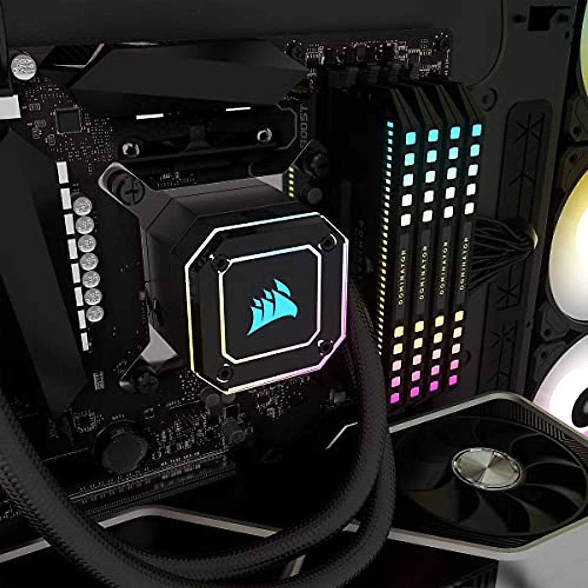 H170i ELITE CAPELLIX Liquid CPU Cooler - 33 Dynamic RGB LEDs - 140mm Fans - 420mm Radiator - COMMANDER CORE Smart Lighting Controller - CORSAIR iCUE Software Compatible - Zero RPM Fan