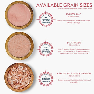 LA SALT CO Kashmir 2.5 Lbs Pink Himalayan Salt Jar, X-Fine | 100% Pure, Food Grade with 84 Trace Minerals | Kosher Certified, Vegan, Non-GMO, & Cruelty-Free