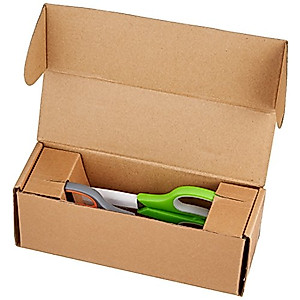 Amazon Basics Multipurpose, Comfort Grip, PVD coated, Stainless Steel Office Scissors - Pack of 2