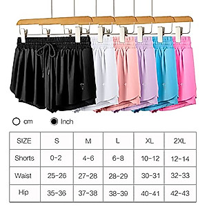 Flowy Athletic Shorts for Women Gym Yoga Workout Running Exercise Sweat Spandex Cute Tennis Skirt Womens Comfy Lounge Preppy Trendy Clothes Casual Summer(S, Blue)
