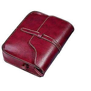 SULEAR New Purses Backpack Vintage Purse Bag Leather Cross Body Shoulder Messenger Bag RD