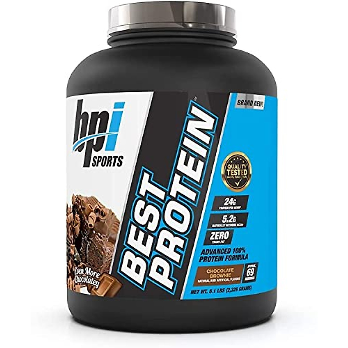 BPI Sports Best Protein, Chocolate Brownie, 5.1 Pound