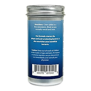 WELdental Chew Brush Smile Toothpaste Tablets 120 Count, Peppermint