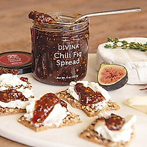 Divina Chili Fig Spread Jam, 9 Ounce