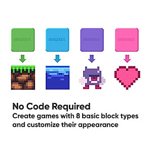 Bloxels Build Your Own Video Games: Official Kit - Includes Bloxels Account - Award-Winning STEM Toy, No Coding Required - Ages 8+