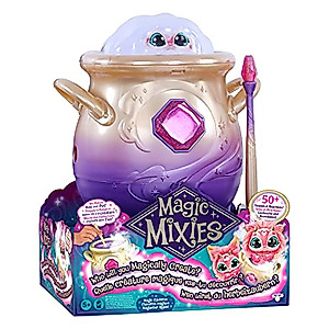 Magic Mixies Magical Misting Cauldron with Interactive 8 inch Pink Plush Toy and 50+ Sounds and Reactions