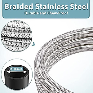 SHINESTAR 12FT Propane Hose Extension for Propane Appliances Equipped with 3/8" Male Flare - Gas Grill, RV Application, Heater, Burner, etc. Flexible and Durable