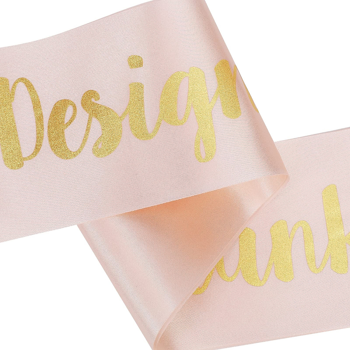 PHOGARY 18 Pack Bachelorette Sashes for Bridal Party - 1 White Bride to Be Sash with 17 Rose Gold Team Bride Sashes - Funny Sashes Set for Bachelorette Party Hen Party Bridal Shower Wedding Party