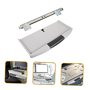 Keyboard Tray Under Desk 1 Set Under Desk Drawer Desk Keyboard Tray Slide Out Keyboard Slide Out Tray Under The Desk Dra