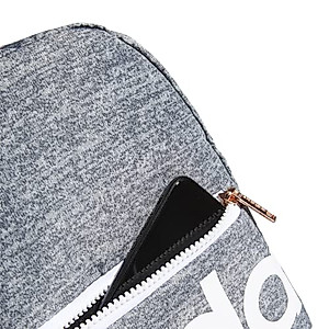 adidas Linear Mini Backpack Small Travel Bag, Jersey Onix/White/Rose Gold, One Size