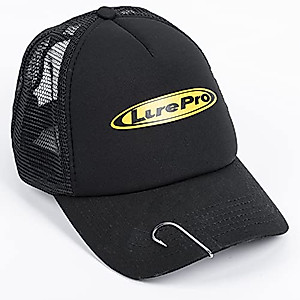 Goture 5Pcs Fish Hook Hat Clips High Carbon Steel Clasp Money Clips Cap Tie Pins Black/Silver