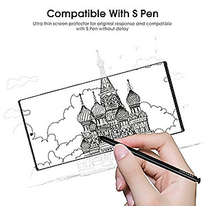 OMOTON [4 pack Samsung Galaxy Note 20 Ultra Screen Protector - TPU Film Screen Protector for Galaxy Note 20 Ultra 6.9 Inch, 2020 [High Definition] [Bubble Free] [Anti-scratch] [Anti-Fingerprint]