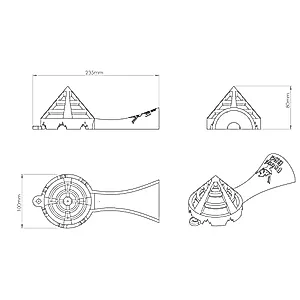 Brutal BBQ Fireguard Firewood and Charcoal Starter | Fire Starters for Grill | Easy to Use Grill Starter | Compact Firestarters for Outdoor Fire Pit | Coal Burner, Firewood and Charcoal Fire Starter