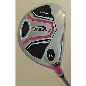 Petite Womens Complete Golf Set - Fits Ladies 5ft to 5ft 6in Tall Clubs Driver, Wood, Hybrid, Irons, Putter Deluxe Bag Pink