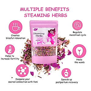 Yoni Seat Kit -Electric V Steam Chair with Vaginal Steaming Herbs for V Cleansing & Detox, Menstrual Support, Feminine Odor, Postpartum Care, Rejuvenate & Heal and Women Home Spa