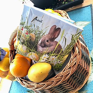 20-ct 13x13 Big Bunny Napkins Easter Napkins Easter Paper Napkins Easter Napkins for Decoupage Easter Napkins Paper Easter Cocktail Napkins Bunny Dinner Lunch Beverage Guest Napkins Disposable