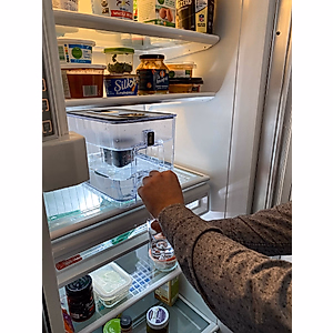 Epic Nano Countertop Water Filter Dispenser for Drinking Water. 36 Cup 150 Gallon Long Last Filter BPA Free Water Purifier Large Water Jug