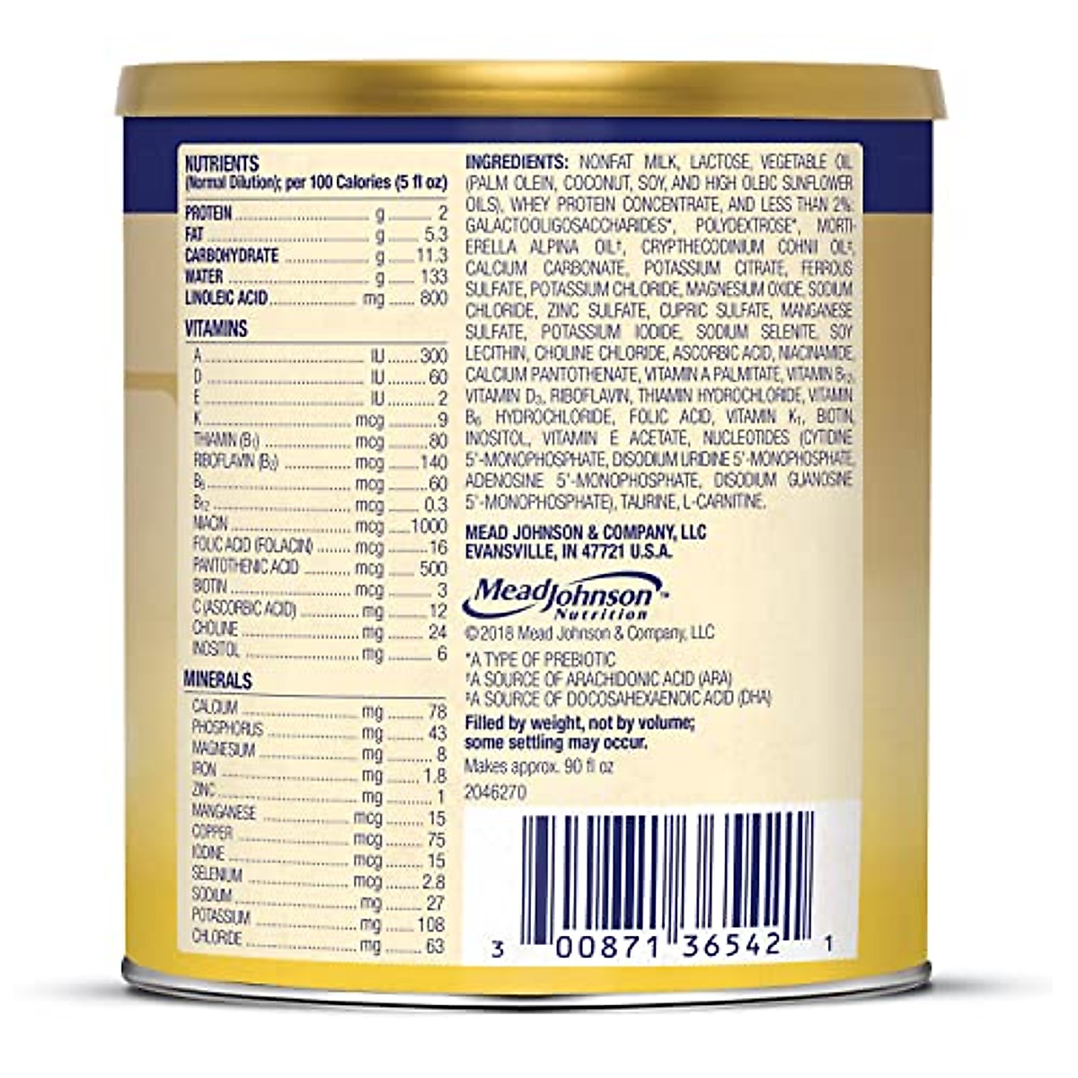 Enfamil Infant Formula, Milk-based Baby Formula with Iron, Omega-3 DHA & Choline, Powder Can, 12.5 Oz (Case of 6)