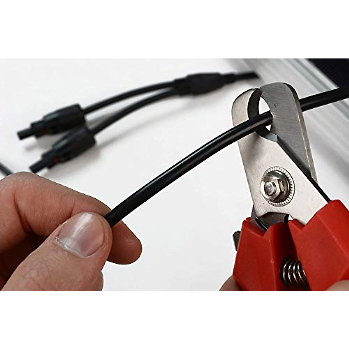 TEMCo 12 AWG/Gauge Solar Cable - Made in The USA 500 Feet Black (Variety of Lengths Available)