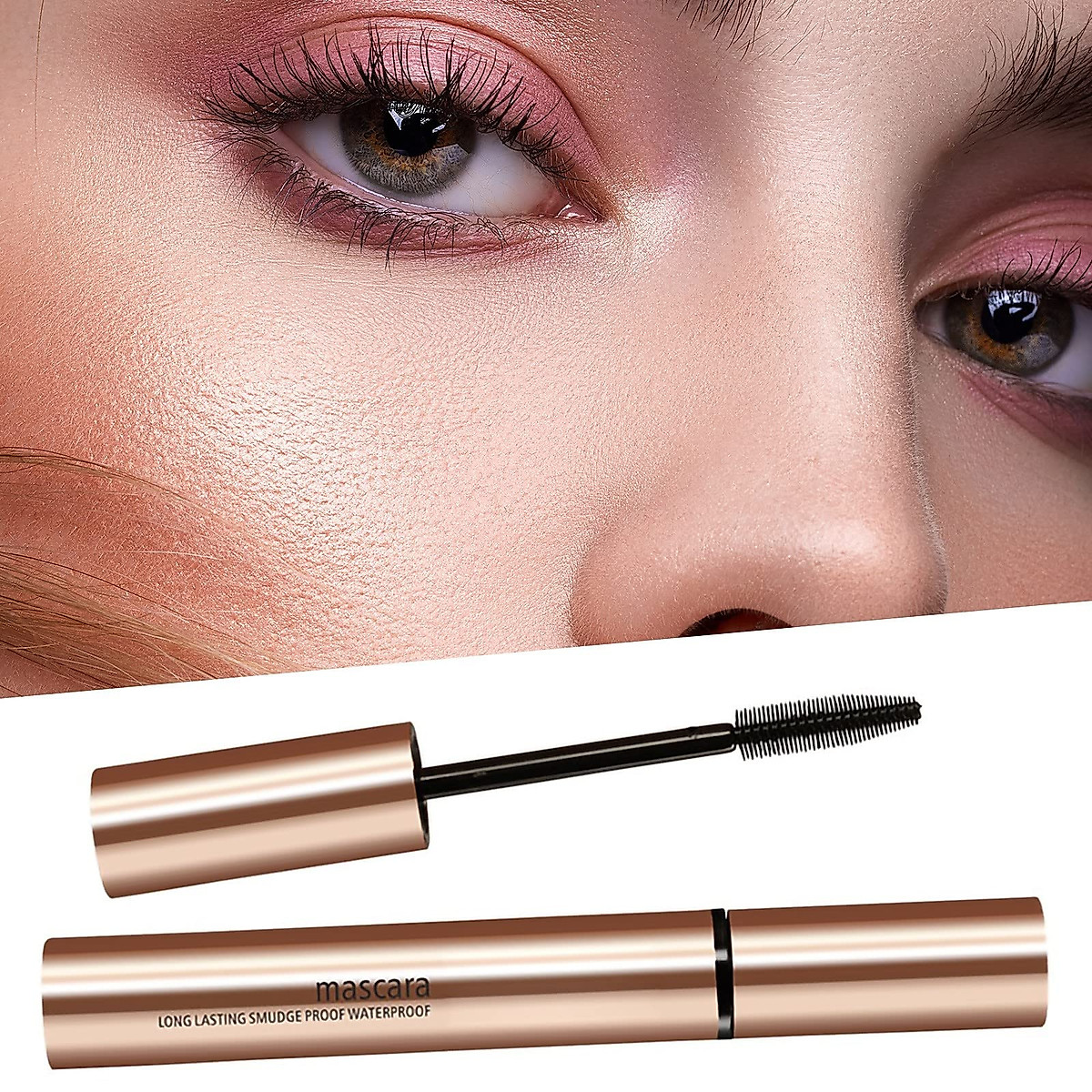 Mascara And Mascara Curling Thick Smudging No Long-lasting mascara Beauty Mascara (b1-Black, One Size)