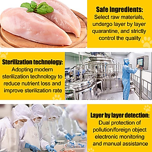 Chienmily Chicken Jerky Rings Dog Treats, Single Ingredient Natural Chews, High Protein & Grain Free Training Treats, Dog Chewy Training Snacks for Small Medium Large Dogs, 11.6 oz