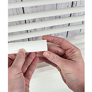 BlindDIY™ Clear Mini Blind Slat Repair Kit-Clear Blind Repair Tabs with String Holes- Clear Blind Fixers-Horizontal Blinds Replacement Slats