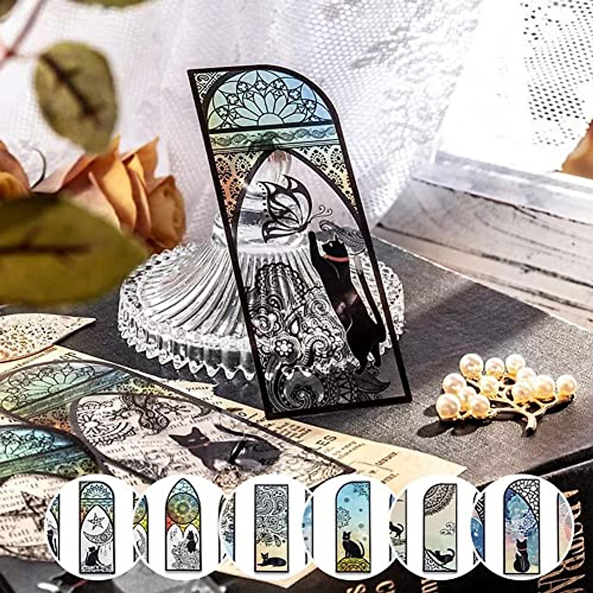 A Good Day PET Bookmark Cat Literature and Art Account Page Daily Page School Reading Book Stationer Y1X9 6 Folder Creative Mark