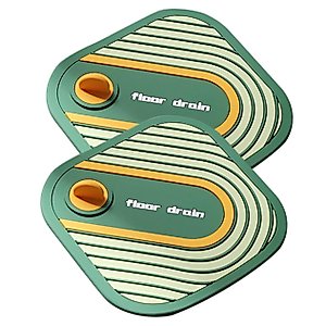 Veemoon 2pcs Floor Drain Cover Bathtub Silicone Blocker Sink Plug Drain Garbage Basket Hair Sink Tub Stopper Bathtub Drain Kitchen Drain Covers Shower Toilet Hair Accessories