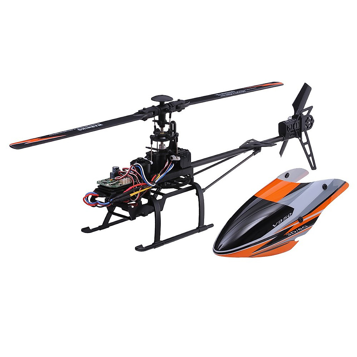 GoolRC RC Helicopter, WLtoys V950 Remote Control Helicopter, 2.4GHz 6 Channel RC Aircraft with 3D 6G System, Brushless Motor, Flybarless, RTY Ready to Fly for Kids and Beginners