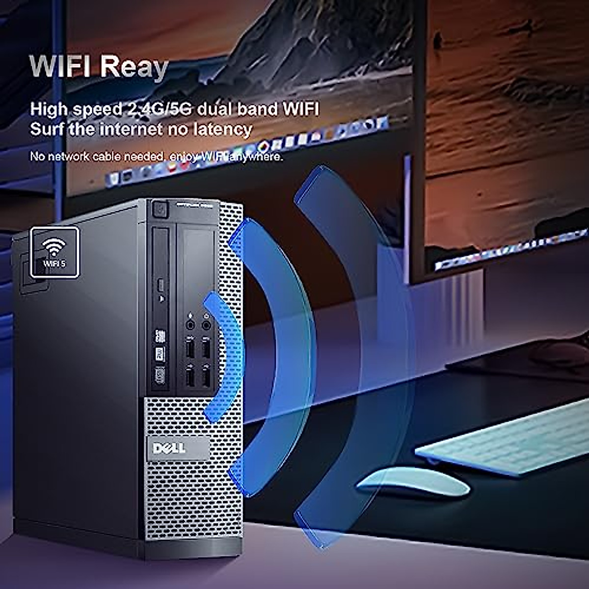 Dell OptiPlex 7020 Desktop Computers PC, Intel Quad Core i7-4770 3.4GHz,32GB Ram New 512GB SSD,AC7260 Built-in WiFi Bluetooth,Refurbished Desktop Computers,DVD-RW, Windows 10 Pro (Renewed)