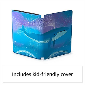 All-new Kindle Kids (2022 release) – Includes access to thousands of books, a cover, and a 2-year worry-free guarantee - Space Whale