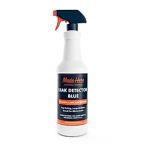 Made Here Co. Leak Detector Blue - Fast Acting, All-Purpose Leak Detection for High & Low Temperature Applications in Gas & C02 Systems