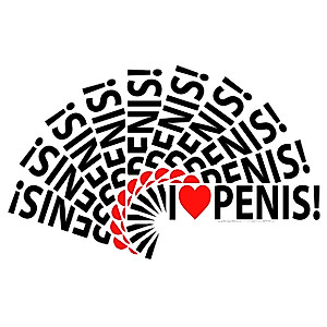 Witty Yeti’s I Heart Penis Prank Bumper Sticker 10 Pack.