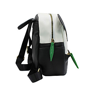 MINGSEECESS Womens Cute Panda Pattern Backpack Purse Pu Leather Travel Bag Small Casual Shoulder Daypack