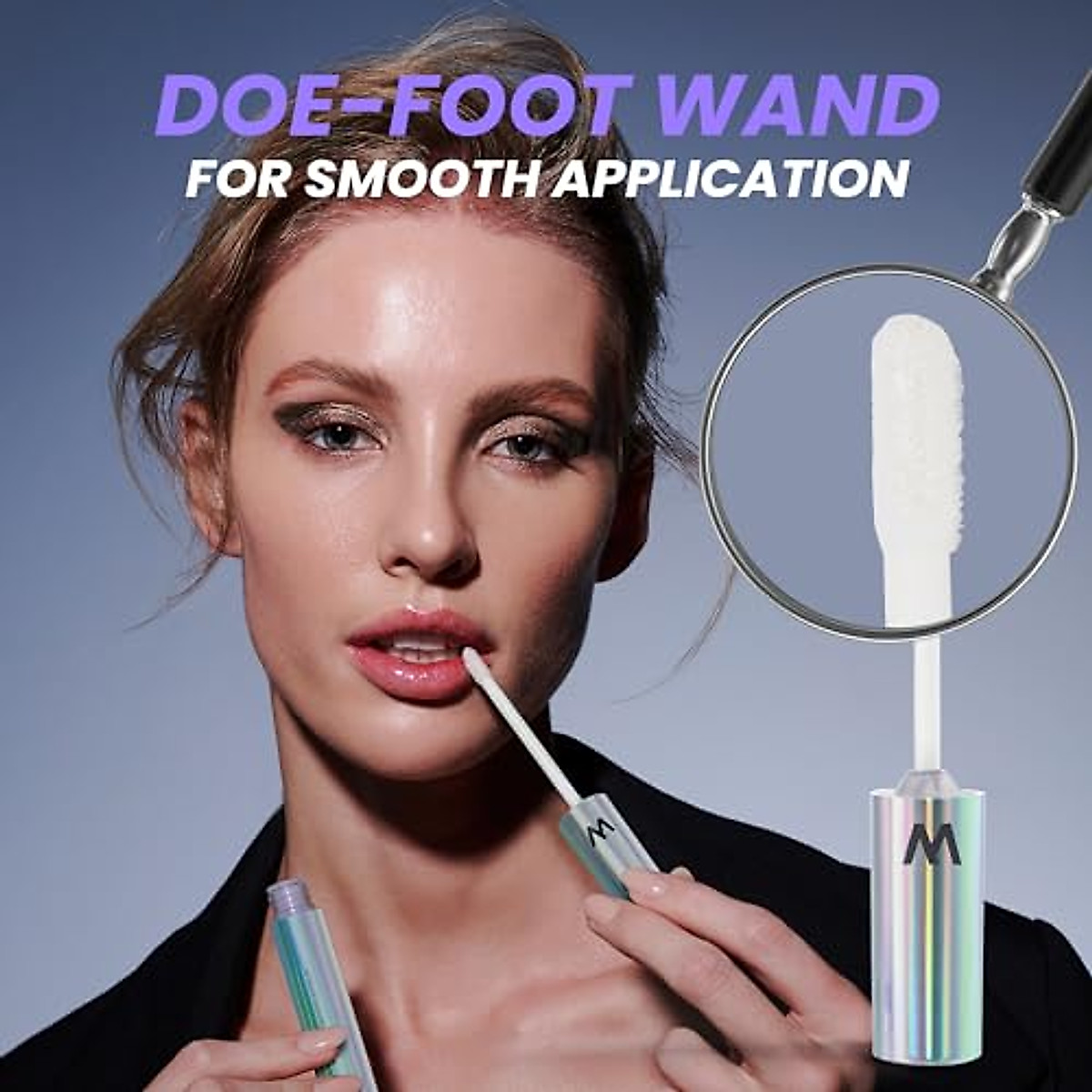 Wonderskin WONDER BLADING Top Gloss - Lip Gloss, High Shine Finish, Hydrating Lip Gloss, Lip Makeup (Holographic)