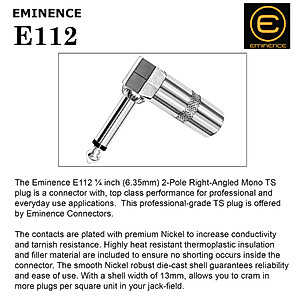 Audioblast - 2 Units - 25 Foot -HQ-1 - Braid(Black) Flexible - Dual Shielded(100%)-Guitar Instrument Effects Pedal Patch Cable w/Eminence Right-Angled ¼ inch(6.35mm) TS Plugs & Double Staggered Boots