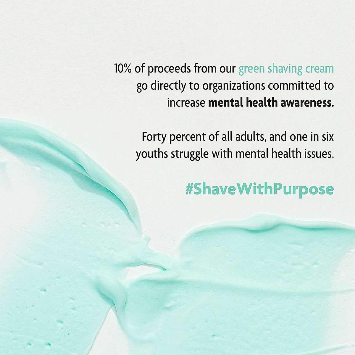 Pacific Shaving Company GREEN Shaving Cream - Shave with Purpose - Safe & Natural Ingredients, Cruelty Free, Made in the USA - Pack of 2 (7 oz each)