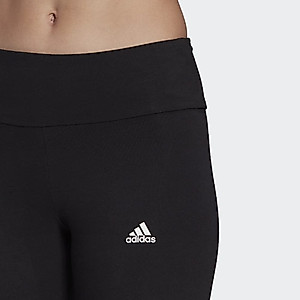 adidas womens Loungewear Essentials High-waisted Logo Leggings Tights, Black/White, 3X US