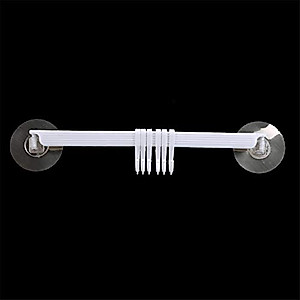 Idiytip 6 Row Waterproof Oilproof Strong Sticking Wall Hanger Corner Adhesive Hook Kitchen Bathroom Self Hooks Stick Home Decor,White